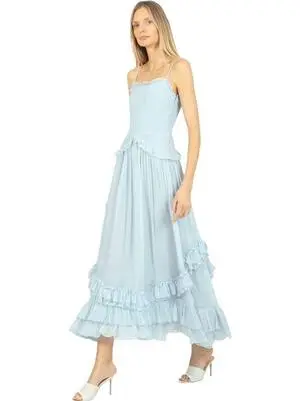 SECRET PON-PON Chelsea Maxi Dress - Cloud Blue