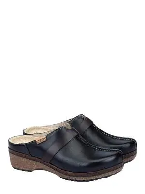 Pikolinos Leather Clogs - Black