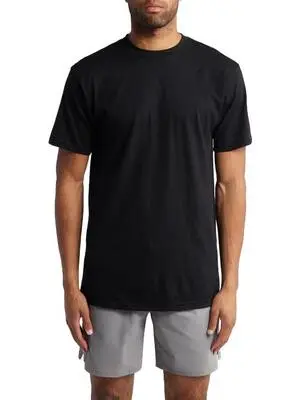 Nordstrom Regular Fit 4-pack Supima® Cotton T-shirts - Black