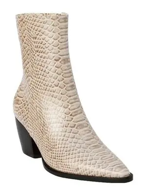 Matisse Caty Western Pointed Toe Bootie - Grey Croc