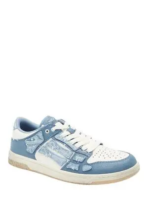 Amiri Bandana Skeleton Low Top Sneakers Ashley Blue