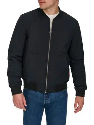 LEVI'S Quilted Bomber Jacket - Black