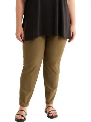 EILEEN FISHER Slim Ankle-Length Trousers