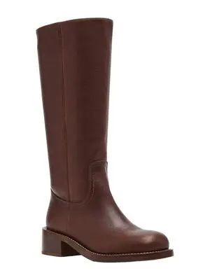 Steve Madden Riggs Knee High Boot - Rust Lea