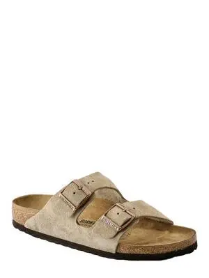 BIRKENSTOCK Arizona Soft Slide Sandal Taupe