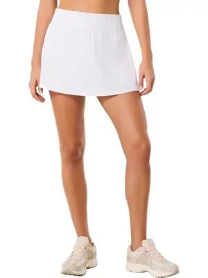 Spanx Active Skort With Built-In Shorts Vivid White