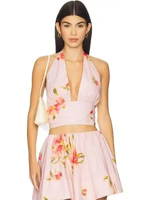 LOVERS AND FRIENDS Petal Top - Pink Nola Floral
