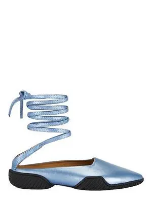 MIISTA Nettie Lace Up Ballerina Flat - Blue