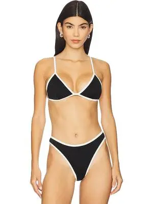 Good American Compression Perfect Fit Bikini Top - Black001