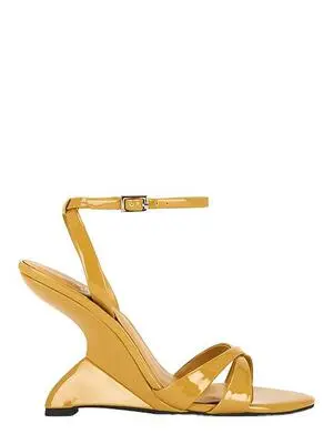 Jeffrey Campbell Trella Wedge Sandals - Mustard