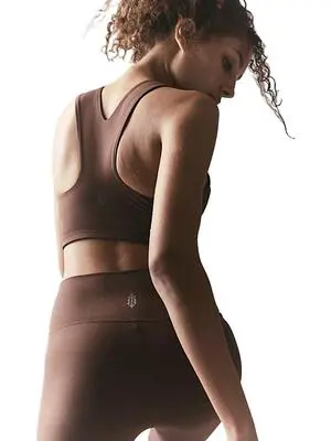 Free People Win Win Sports Bra - Cocoa