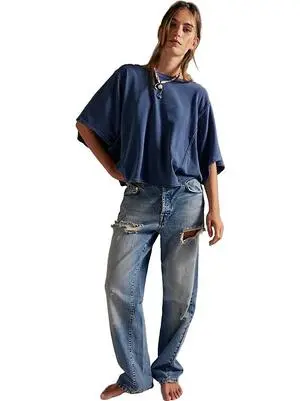 Free People We The Free Next Level Tee - Real Teal