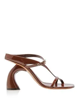 DRIES VAN NOTEN Patent Leather Heeled Sandals