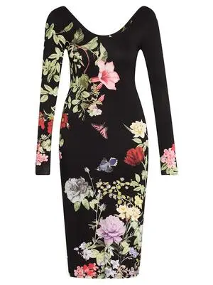 Alice + Olivia Delora Floral Ankle Dress - Venus Floral