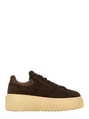 Hogan H-Stripes Sneakers Brown