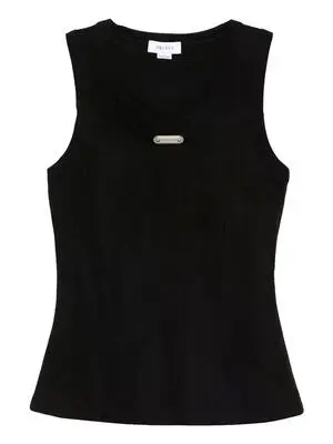 Alexander McQueen Logo-plaque Tank Top - Black