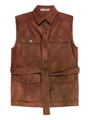 D.EXTERIOR Button-Up Gilet