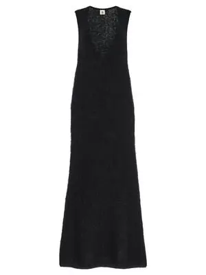 THE GARMENT Roma Knit Mohair-blend Gown - Black