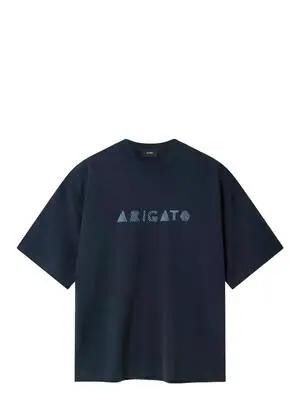 Axel Arigato Annotate Graphic-print T-shirt Blue