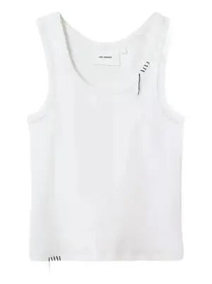 Axel Arigato Traced Ribbed Sleeveless Tank Top - White
