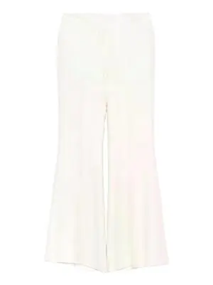 Gabriela Hearst Silk Flared Trousers - Neutrals
