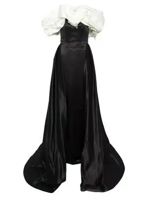 AAVVA Off-shoulder Long Length Dress - Black