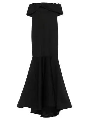 AAVVA Off-shoulder Flared Gown - Black