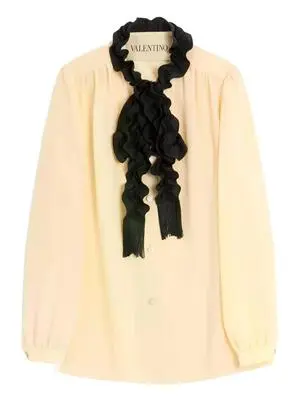Valentino Garavani Crepe De Chine Shirt - Neutrals