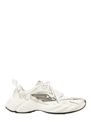 Balenciaga Monday Leather Sneakers White