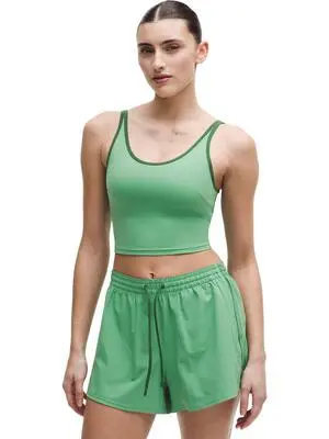 Lululemon Scoop-neck Cutout Tennis Tank Top - Canteen Green/ivy Grove