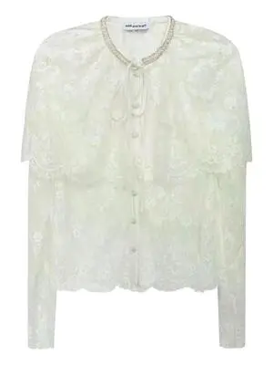 SELF-PORTRAIT Lace Top - White
