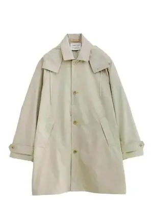 A KIND OF GUISE Hooded Trench Coat - Neutrals