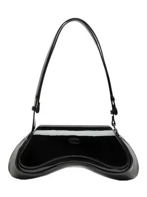 DIESEL Glossy Shoulder Bag - Black