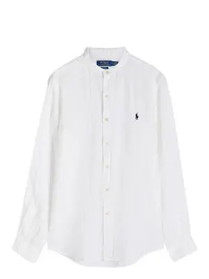 Polo Ralph Lauren Logo-embroidered Linen Shirt - White