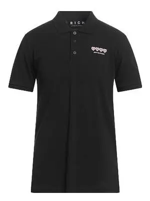 John Richmond Polo Shirt Size Cotton - Black