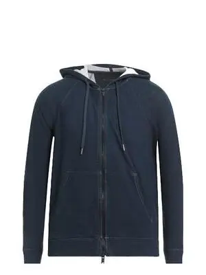 John Varvatos Cotton-elastane Blend Fleece Hoodie - Blue