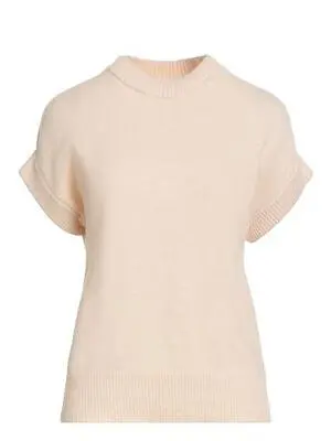 Alpha Studio Knit Short Sleeve Sweater - Beige