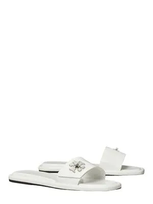 Tory Burch T Lock Slide Sandal - Cloud
