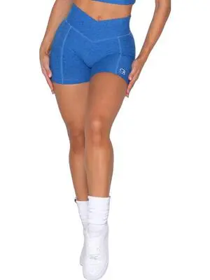 BOMBSHELL SPORTSWEAR High Waisted Scrunch Butt Shorts - Royal