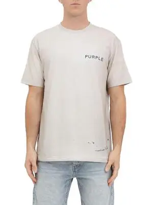 PURPLE BRAND Heavyweight Jersey Graphic T-shirt - Khaki