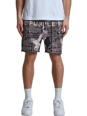 PURPLE BRAND Mwt Fleece Sweat Shorts - Black