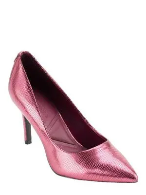 Karl Lagerfeld Paris Royale Pointed Toe Pump - Red Plum