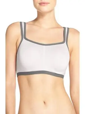 Natori Yogi Convertible Sports Bra - White/grey