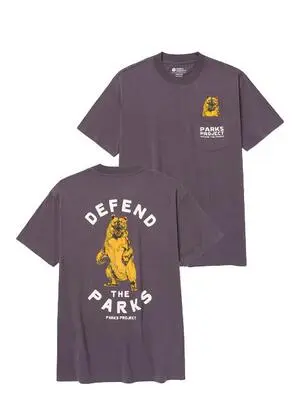 PARKS PROJECT Defend The Parks Bear Pocket T-shirt - Graphite
