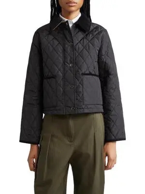 BURBERRY Oldham Quilted Crop Jacket