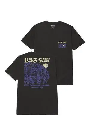 PARKS PROJECT Big Sur Bridges Pocket T-shirt - Vintage Black