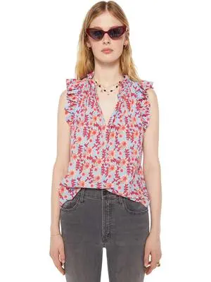 Xirena Bex Floral Print Top - Blue