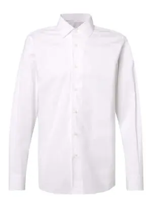 SAMAN AMEL Cotton Poplin Shirt - White