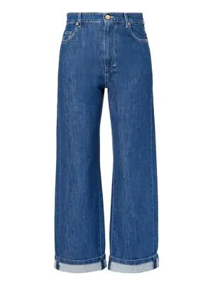 Max Mara Eles Mid-rise Wide-leg Jeans - Blue