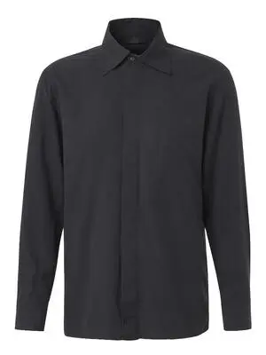SAMAN AMEL Silk Shirt - Black
